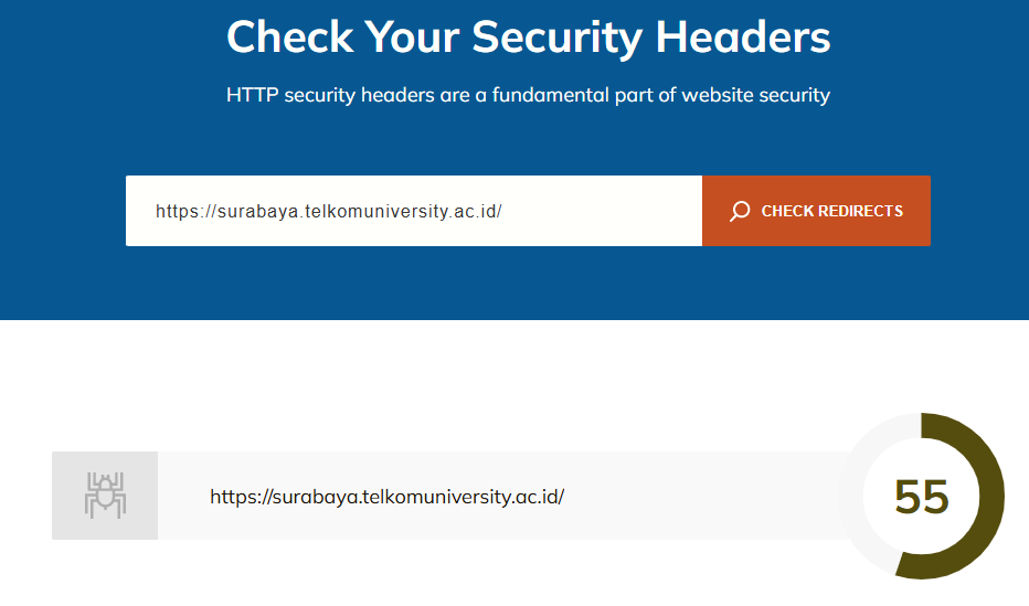 Mengapa hasil scan penilaian security header berbeda-beda, dan apa penyebab utamanya?